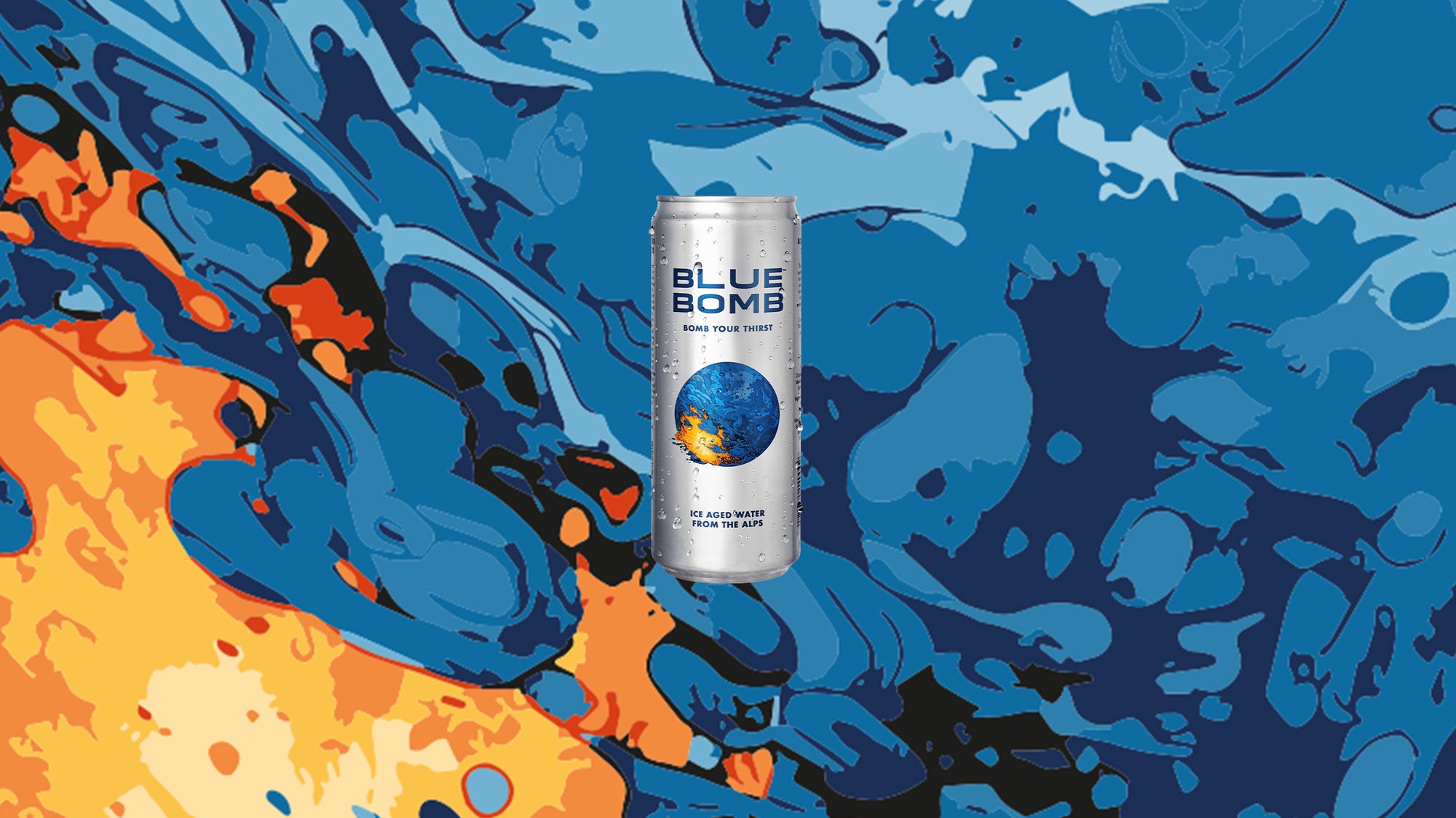 Blue Bomb Ice Aged Water
